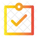 Assignment complete Icon - Download in Gradient Style
