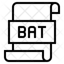 Bat file Icon - Download in Line Style