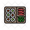 Bento Icon - Download in Colored Outline Style