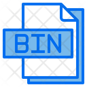 Bin File Icon - Download in Colored Outline Style