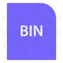 Bin File Icon - Download in Flat Style