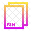 Bin File Icon - Download in Gradient Style