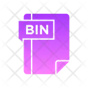 Bin file Icon - Download in Gradient Style
