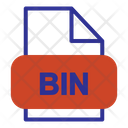 Bin File Icon - Download in Flat Style