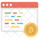Bitcoin Source Code Icon - Download in Flat Style