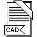 Cad file Icon - Download in Line Style