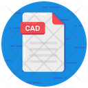 Cad File Icon - Download in Flat Style