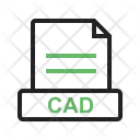 Cad file Icon - Download in Line Style
