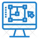 Computer Icon - Download in Dualtone Style