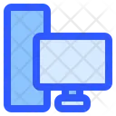 Computer Icon - Download in Dualtone Style