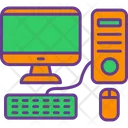 Computer Icon - Download in Dualtone Style