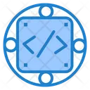 Custom Code Icon - Download in Dualtone Style