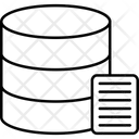 Data Icon - Download in Line Style