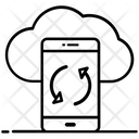 Data Sync Icon - Download in Line Style