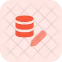 Database Edit Icon - Download in Flat Style