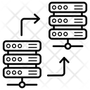 Database Replication Icon - Download in Line Style