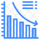 Decrease Chart Icon - Download in Dualtone Style