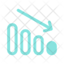 Decrease Graph Icon - Download in Glyph Style