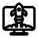 Deploy Icon - Download in Line Style