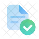 Document check Icon - Download in Gradient Style