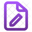 Edit File Icon - Download in Gradient Style
