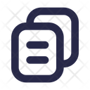 File Copy Icon - Download in Line Style