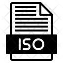 File iso Icon - Download in Glyph Style