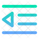 Format-indent-decrease Icon - Download in Gradient Style