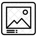 Gallery in frame Icon - Download in Line Style