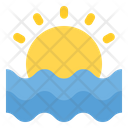 Half Sun Icon - Download in Flat Style