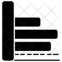 Horizontal Graph Icon - Download in Glyph Style