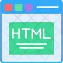 Html Icon - Download in Flat Style