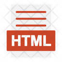 Html File Icon - Download in Flat Style
