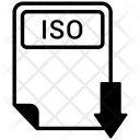 Iso file Icon - Download in Glyph Style