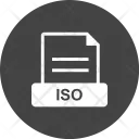 Iso file Icon - Download in Glyph Style