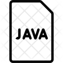 Java Source Code File Icon - Download in Line Style