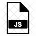 Js File Icon - Download in Glyph Style