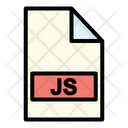 Js File Icon - Download in Colored Outline Style