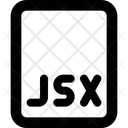 Jsx File Icon - Download in Glyph Style