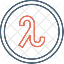 Lambda Icon - Download in Line Style