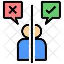 Lie Icon - Download in Colored Outline Style