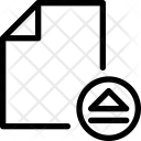 Load file Icon - Download in Line Style
