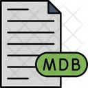 Microsoft Access Database Icon - Download in Colored Outline Style