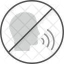 No Talking Icon - Download in Flat Style