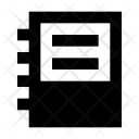 Notebook Icon - Download in Glyph Style