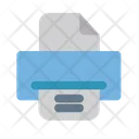 Print File Icon - Download in Flat Style