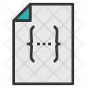 Programming File Icon - Download in Colored Outline Style