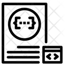 Programming File Icon - Download in Line Style