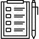 Project List Icon - Download in Line Style