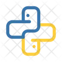 Python Icon - Download in Line Style